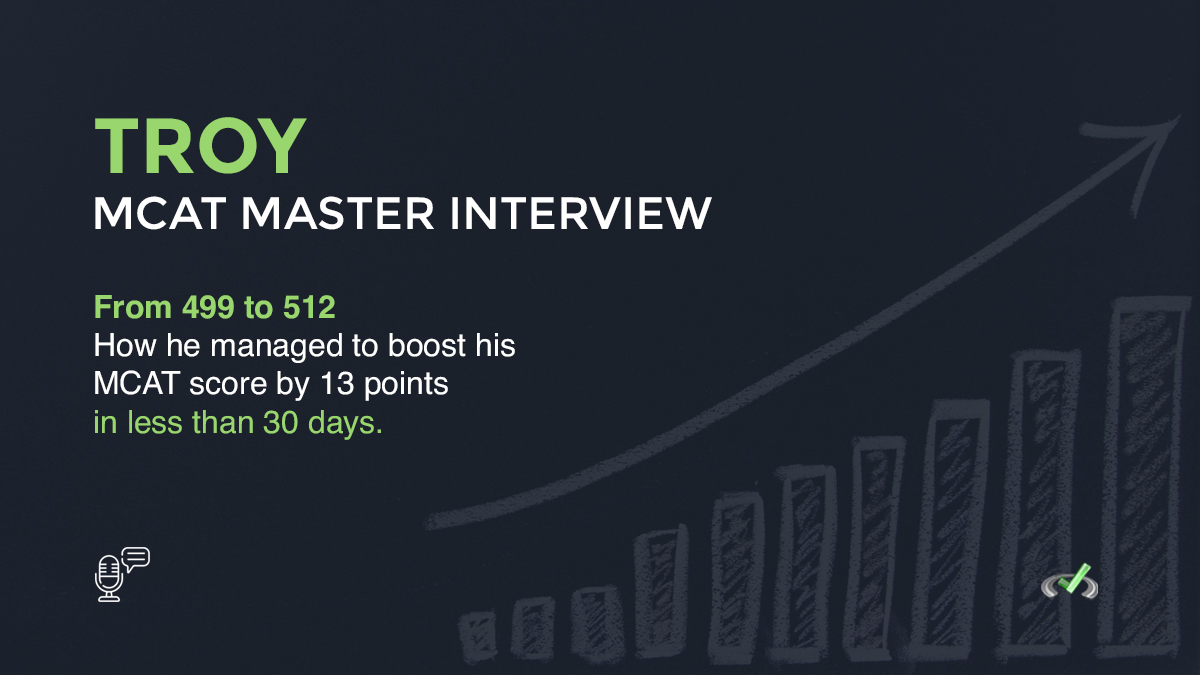 From 499 to 512 on the MCAT in 24 Days [MCAT Interview Transcript]
