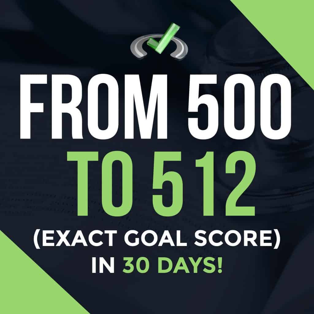 From 500 To 512 (Exact Goal Score) In 30 Days!