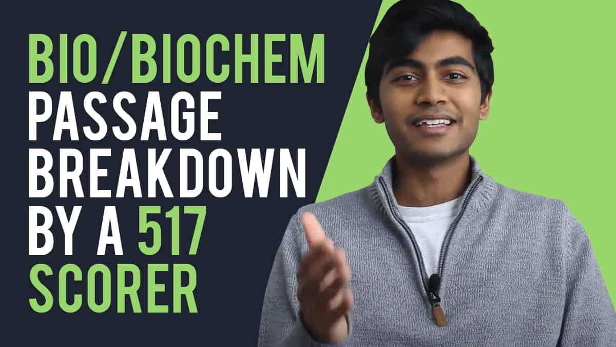 Studying for MCAT Bio/Biochem: Top Tips from a 517 Scorer