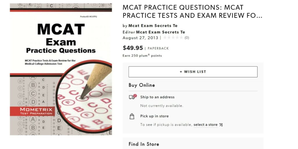 Mometrix MCAT Preparation Books Review – MedLife Mastery