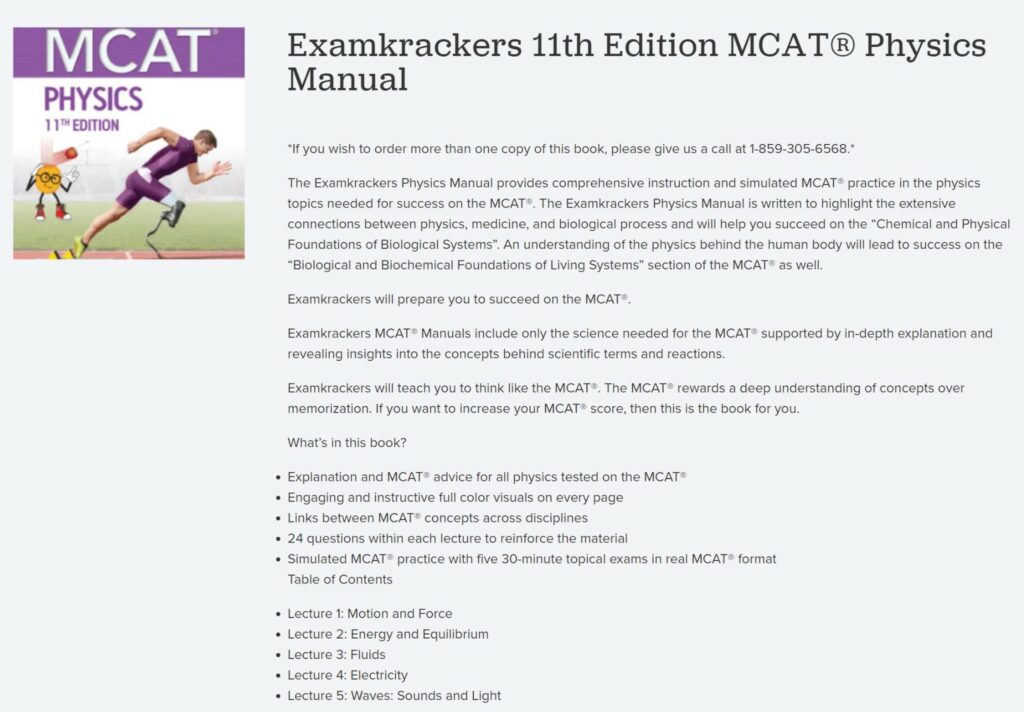 ExamKrackers MCAT Preparation Books Review – MedLife Mastery