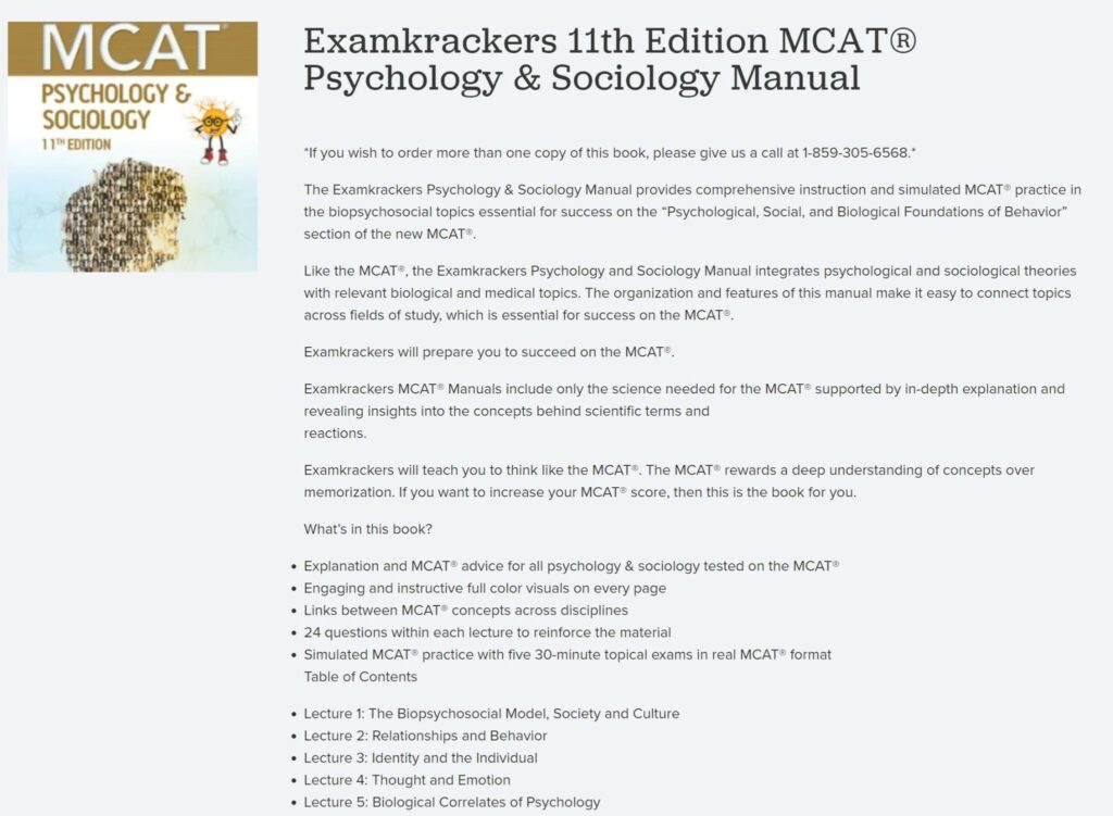 ExamKrackers MCAT Preparation Books Review – MedLife Mastery