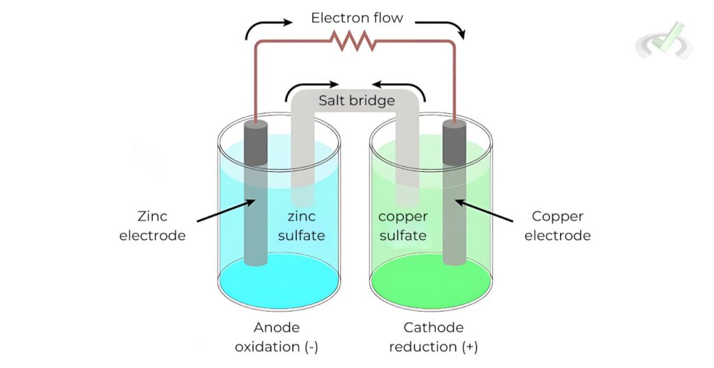 Basic Setup of Electrochemical Cell - MCAT Content – MedLife Mastery