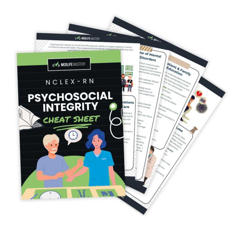 NCLEX Cheat Sheets Library: Free PDF Downloads – MedLife Mastery