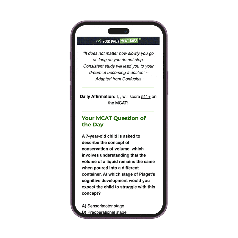 MCAT Daily Dose – MedLife Mastery